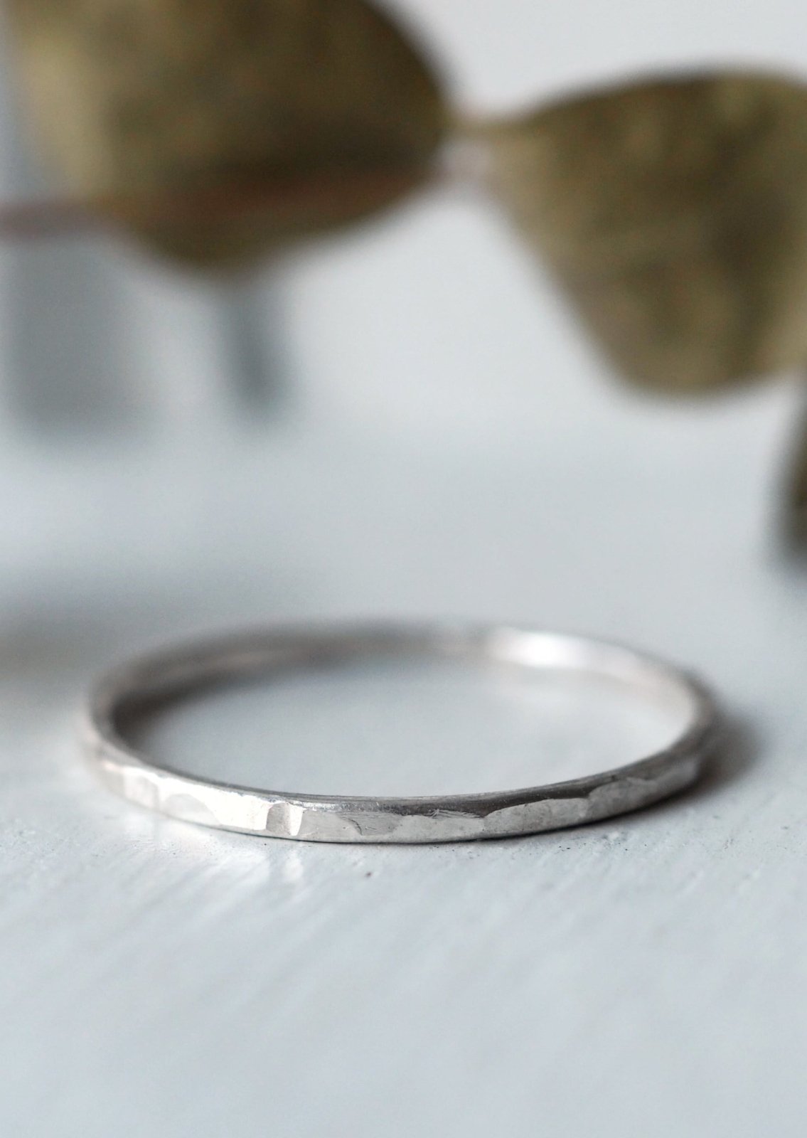 Andromeda Hammered Stacking Ring– LanaBetty