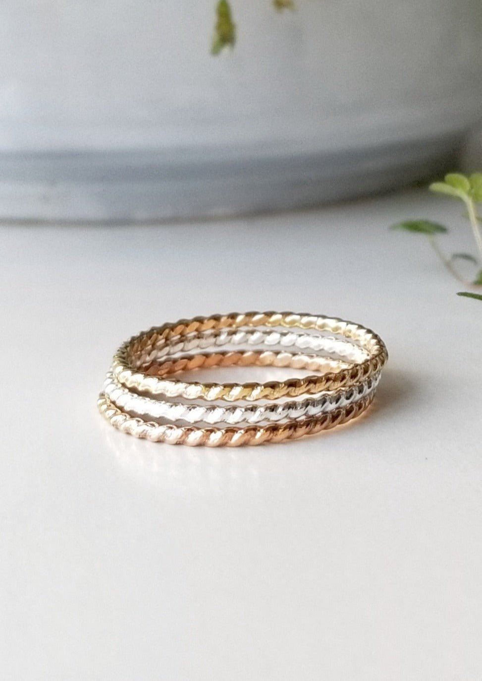 Equuleus Twisted Stacking Ring– LanaBetty