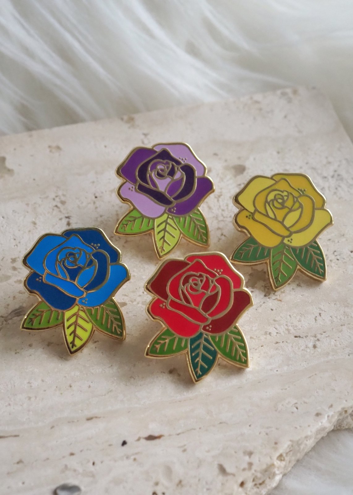 Rose - Lapel Pin - Red– LanaBetty