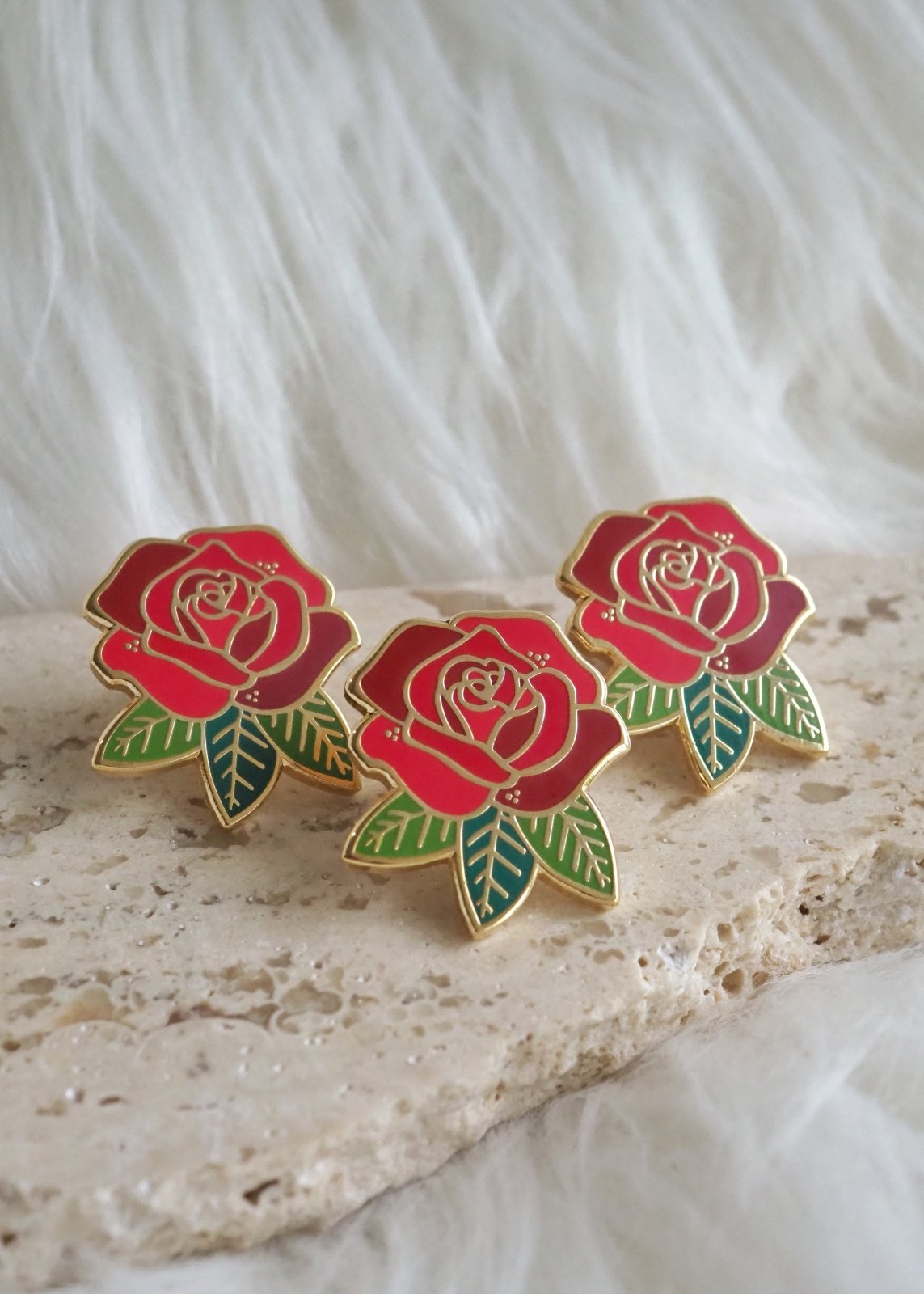 Rose - Lapel Pin - Red– LanaBetty