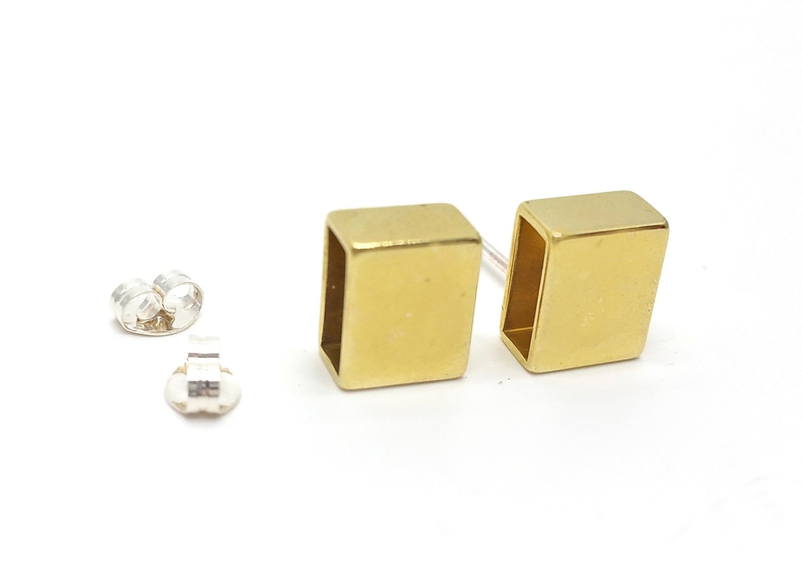 Thick Rectangle Stud Earrings– LanaBetty